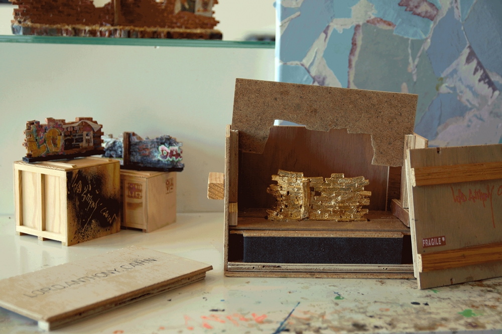 Chenue and the artist Lord Anthony Cahn - André Chenue